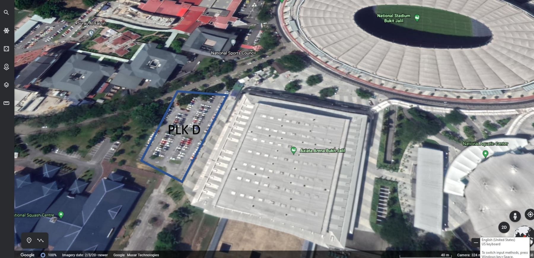 Stadium Nasional Bukit Jalil & Axiata Arena Parking Rate (2025)